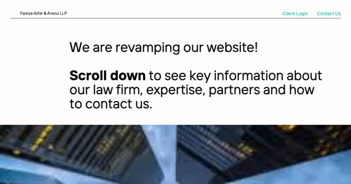 Fareya Azfar & Araoui | Global Legal Services